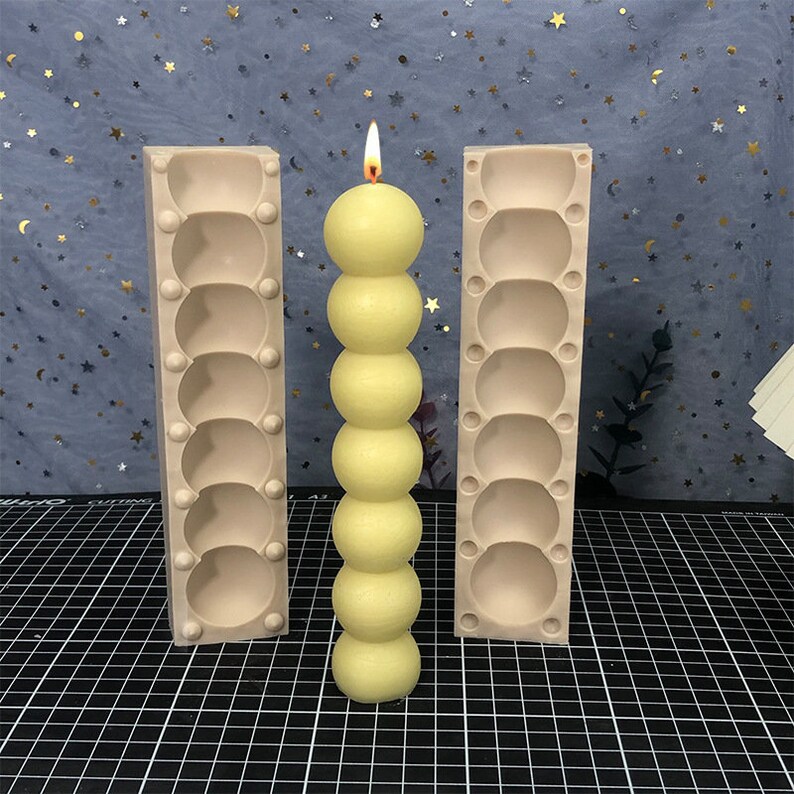 Stack Round Ball Pillar Candles Silicone Mold,sphere Shaped Candles ...