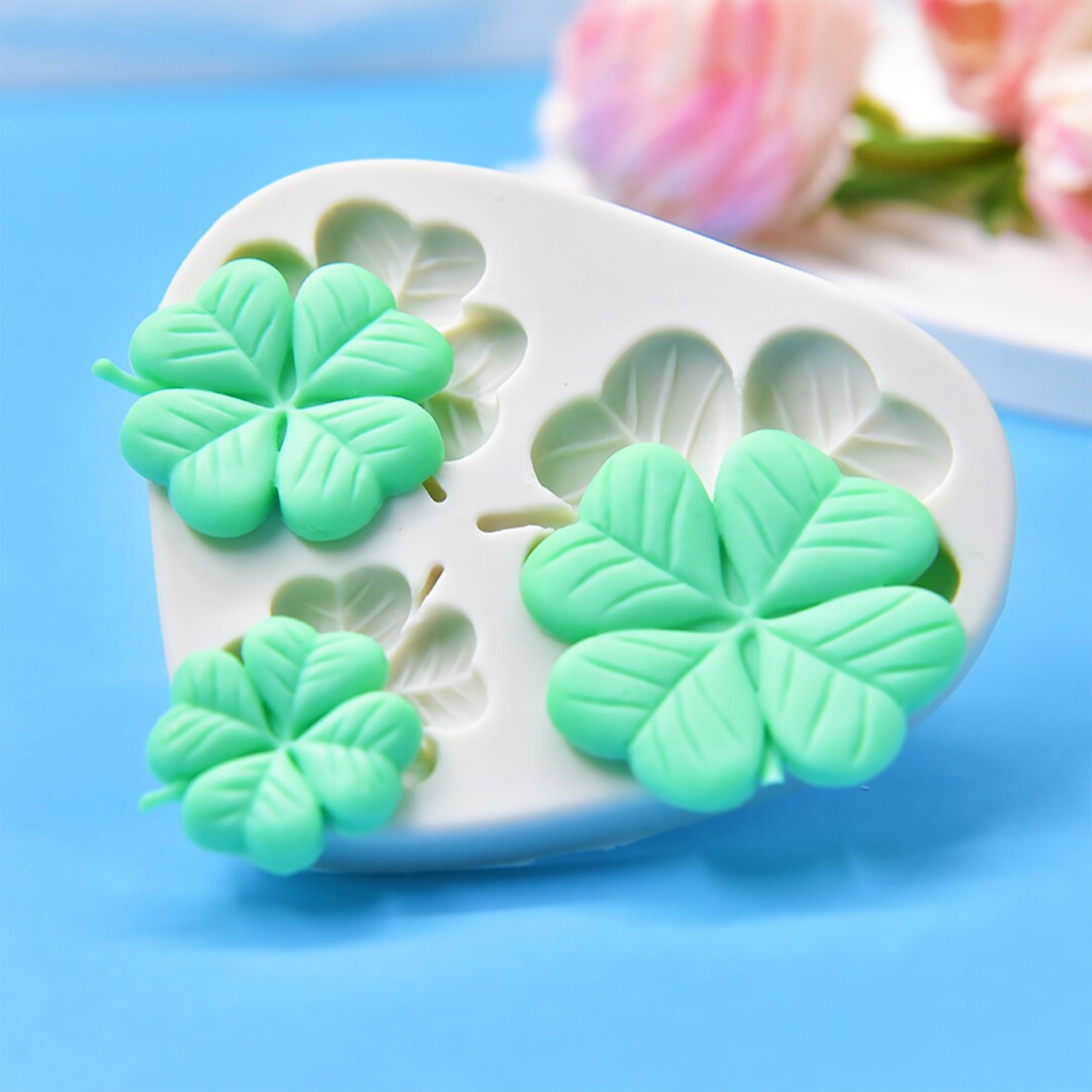 Four Leaf Clover Silicone Mold,concrete Plaster Plant Mold,epoxy Resin ...
