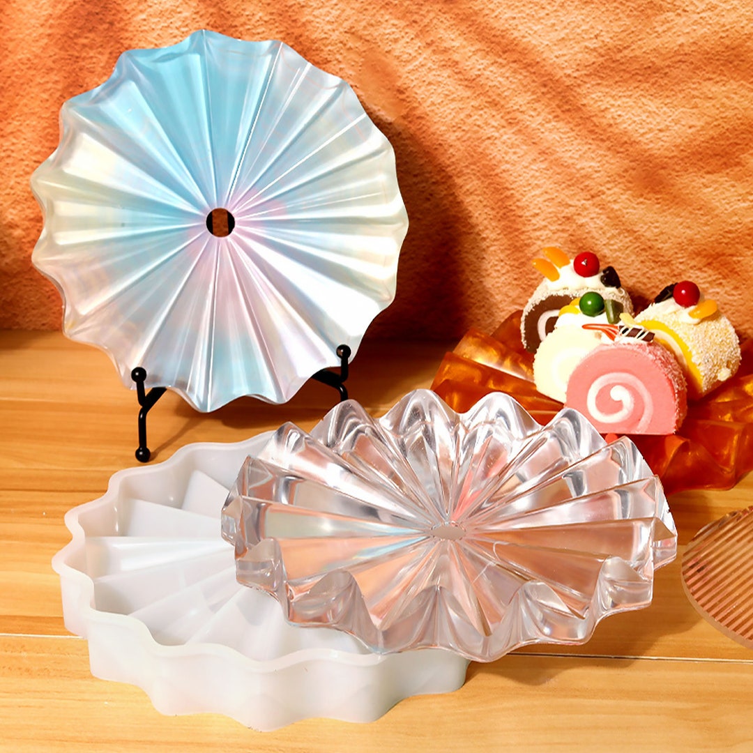 Wave Tray Silicone Mold,round Wave Plate Resin Mold,epoxy Resin Soap ...