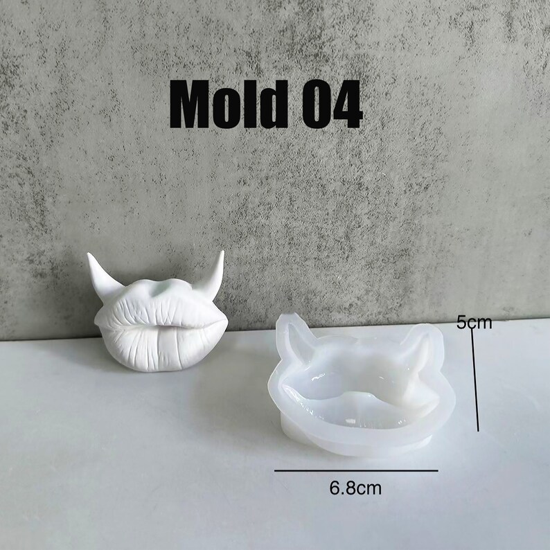 Lips Silicone Mold,concrete Plaster Lips Mold,handmade Lips Soap ...