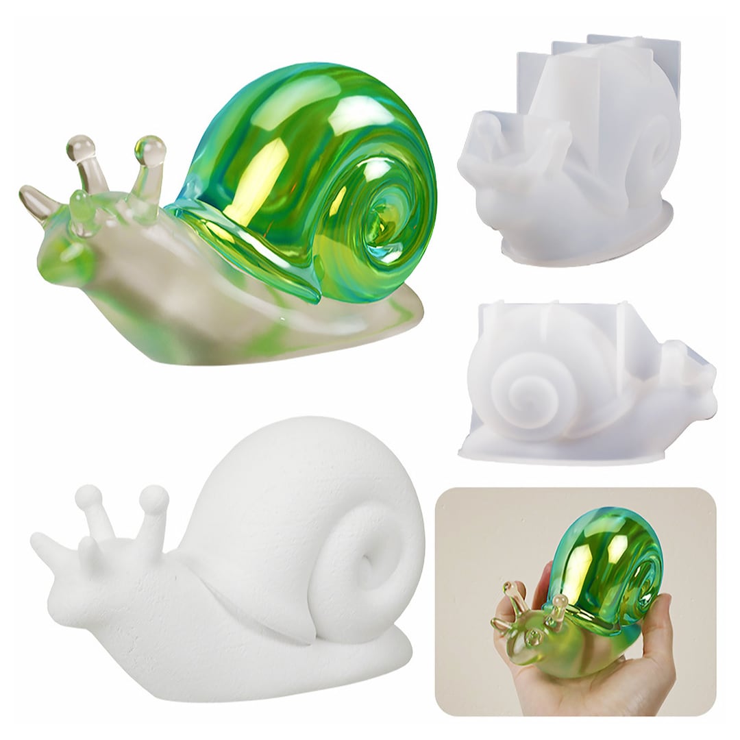 Snail Silicone Mold,epoxy Resin Snail Mold,animal Candles Silicon Mold ...
