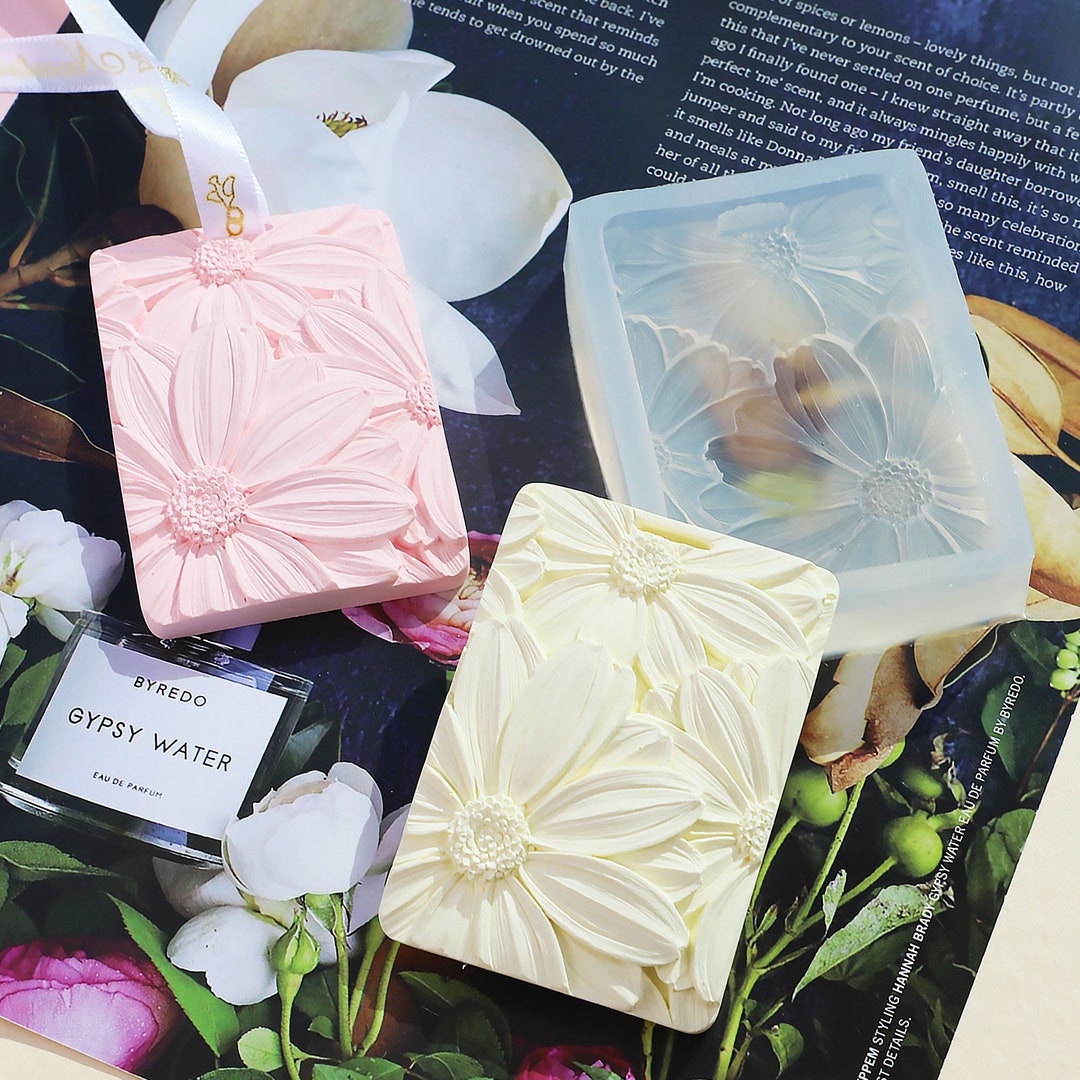 Daisy Flower Gingko Leaf Fragrance Tablets Silicone Mold,perfume ...