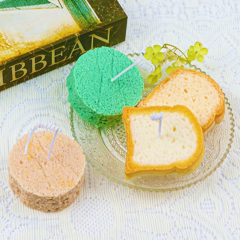 Toast Slice Candle Silicone Mold,bread Candle Making Mold,epoxy Resin ...