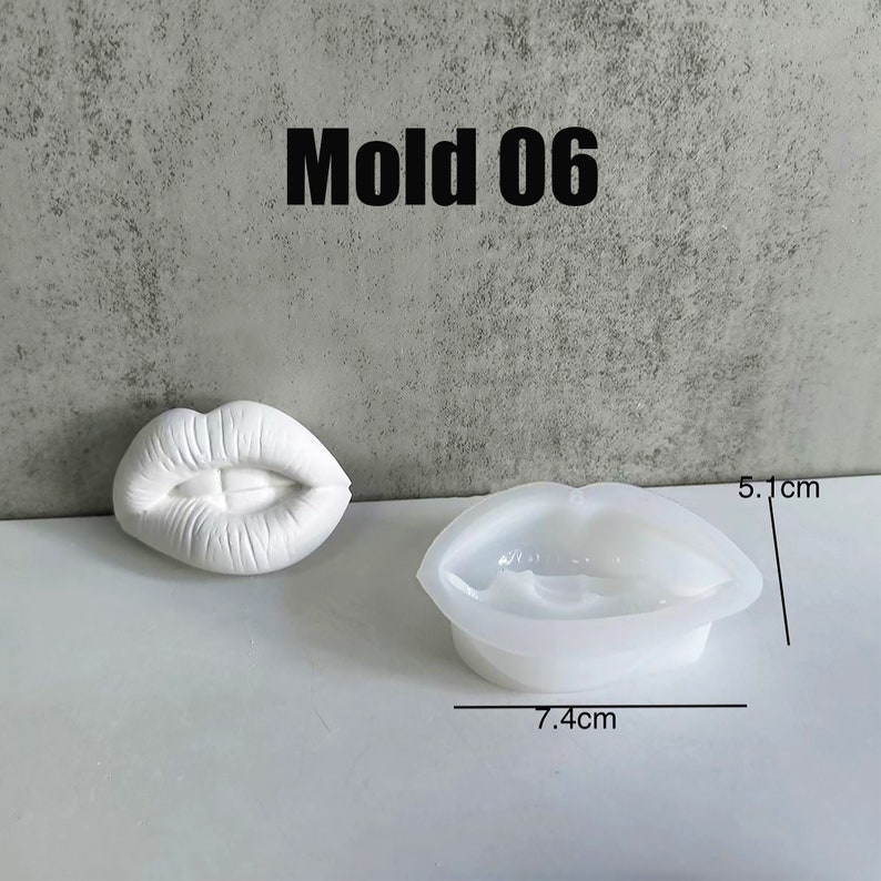 Lips Silicone Mold,concrete Plaster Lips Mold,handmade Lips Soap ...
