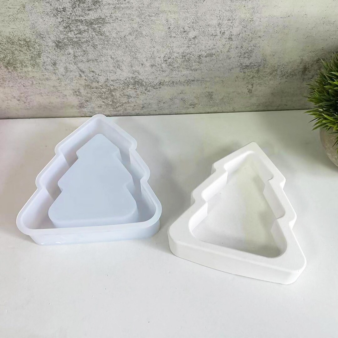 Christmas Tree Tray Silicone Mold,concrete Plaster Tray Silicon Mold ...