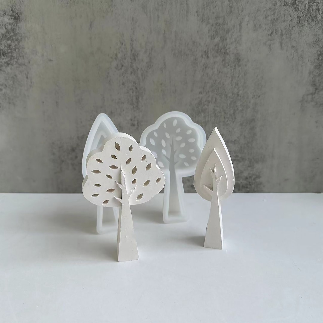 Tree Silicone Mold,tree Shaped Candle Making Mold,concrete Plaster Tree ...