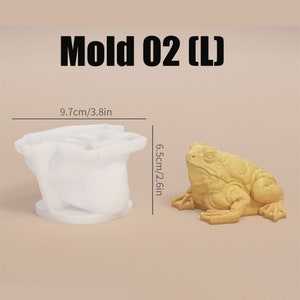Toad Silicone Mold,epoxy Resin Animal Mold,concrete Plaster Toad Mold ...