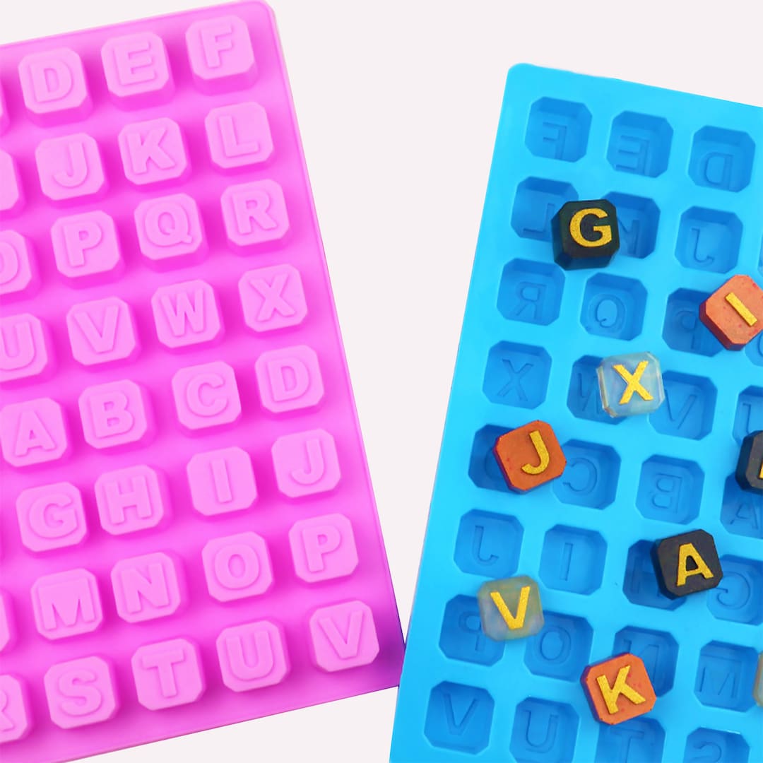 Mini Alphabet Silicone Mold,epoxy Resin Letter Mold,uv Resin Alphabet ...