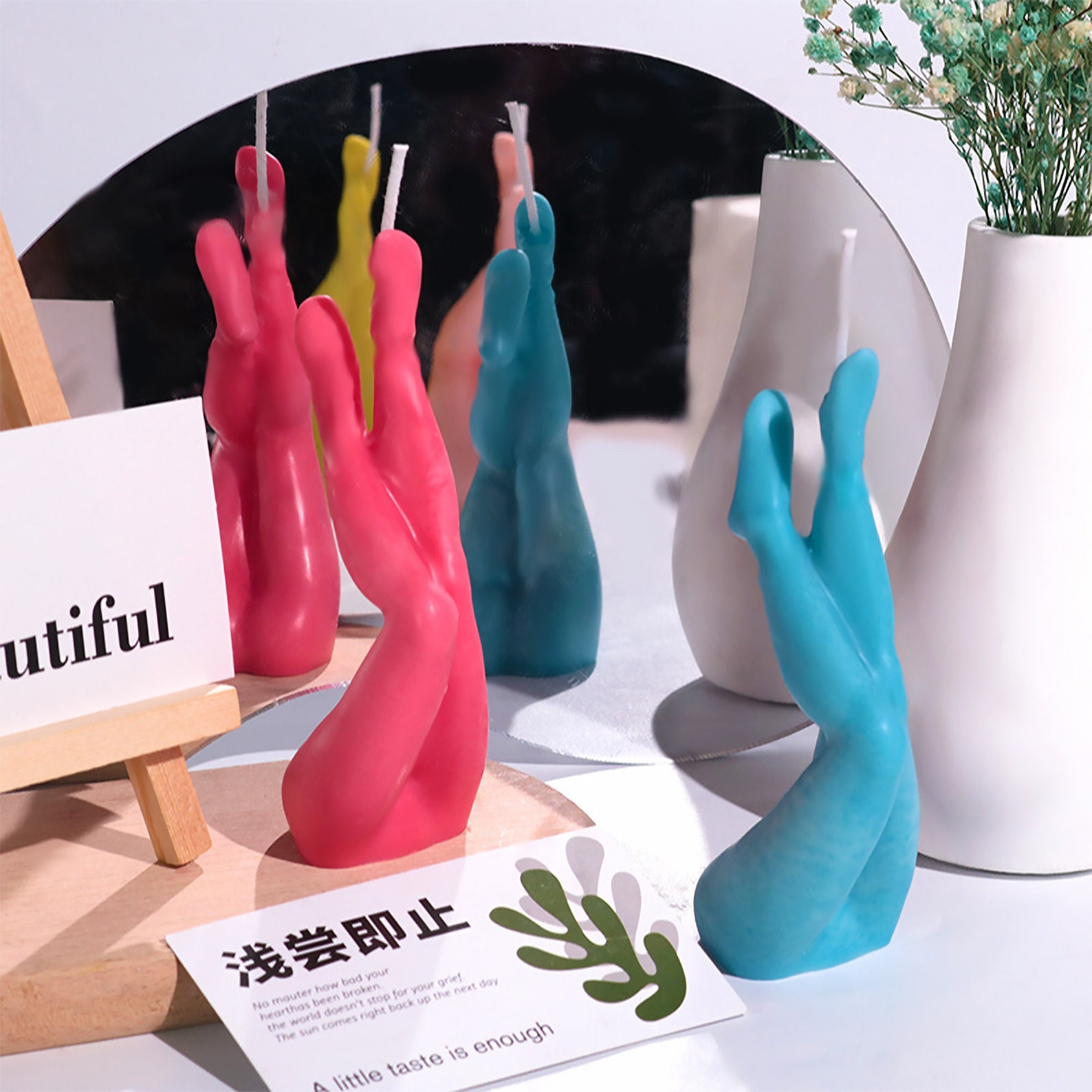 Female Legs Candles Mold,female Body Candles Silicone Mold,epoxy Resin ...