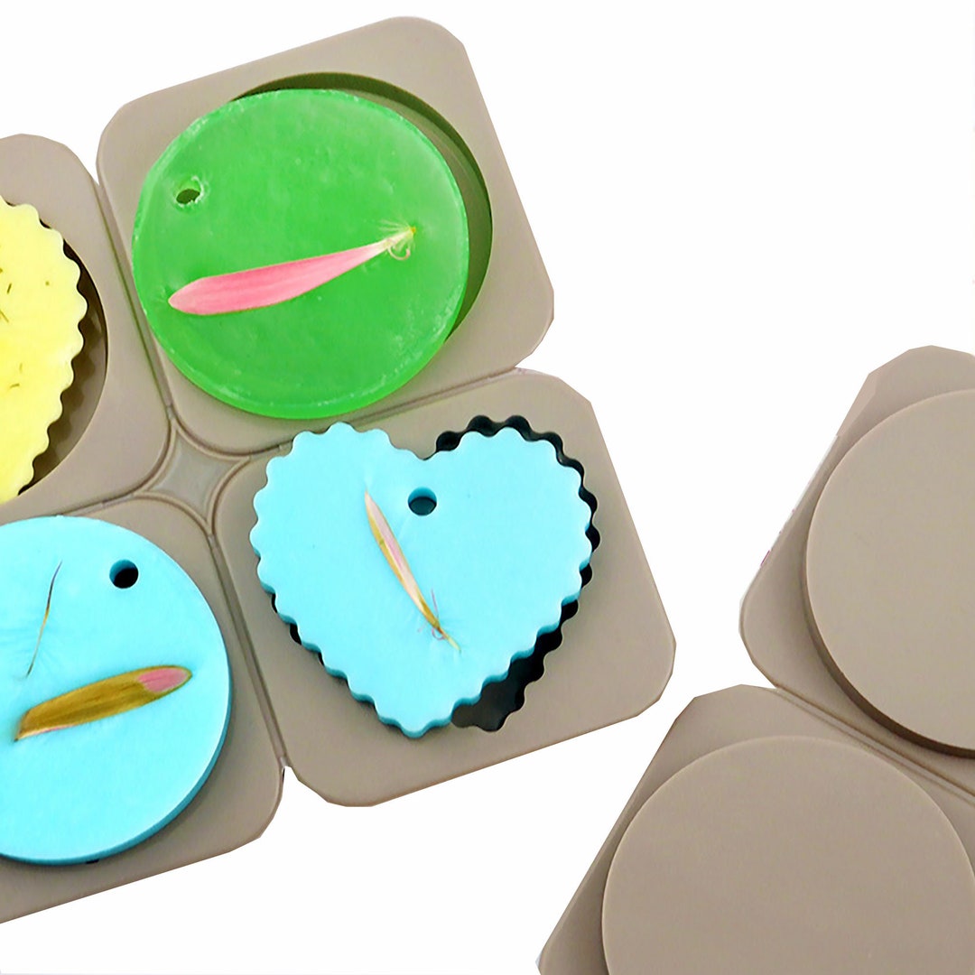Wax Tablet Silicone Mold,round/heart Silicon Mold,aroma Tablet Mold ...