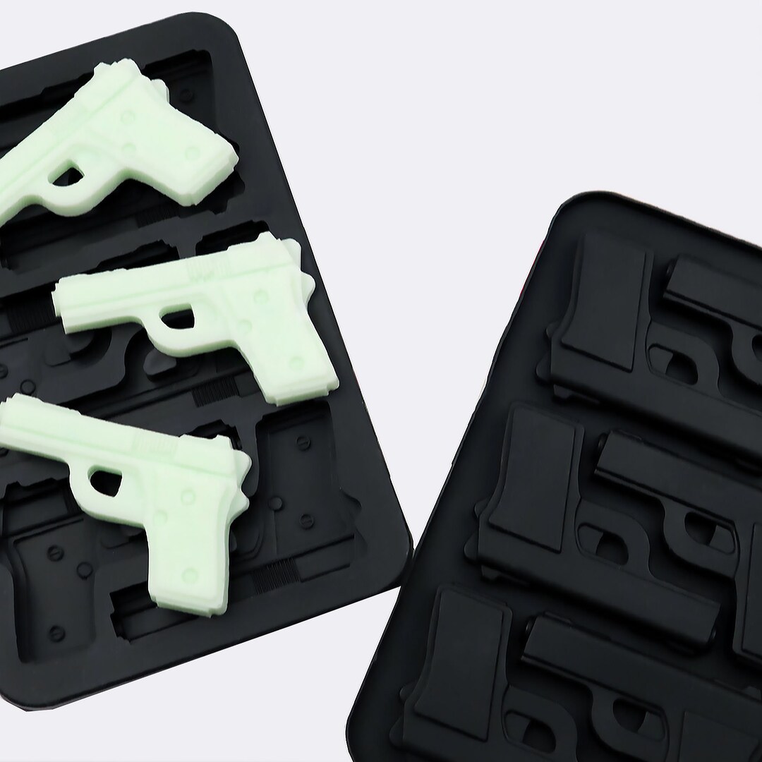 Pistol Silicone Mold,gun Ice Cube Silicon Mold,gun Plaster Mold ...