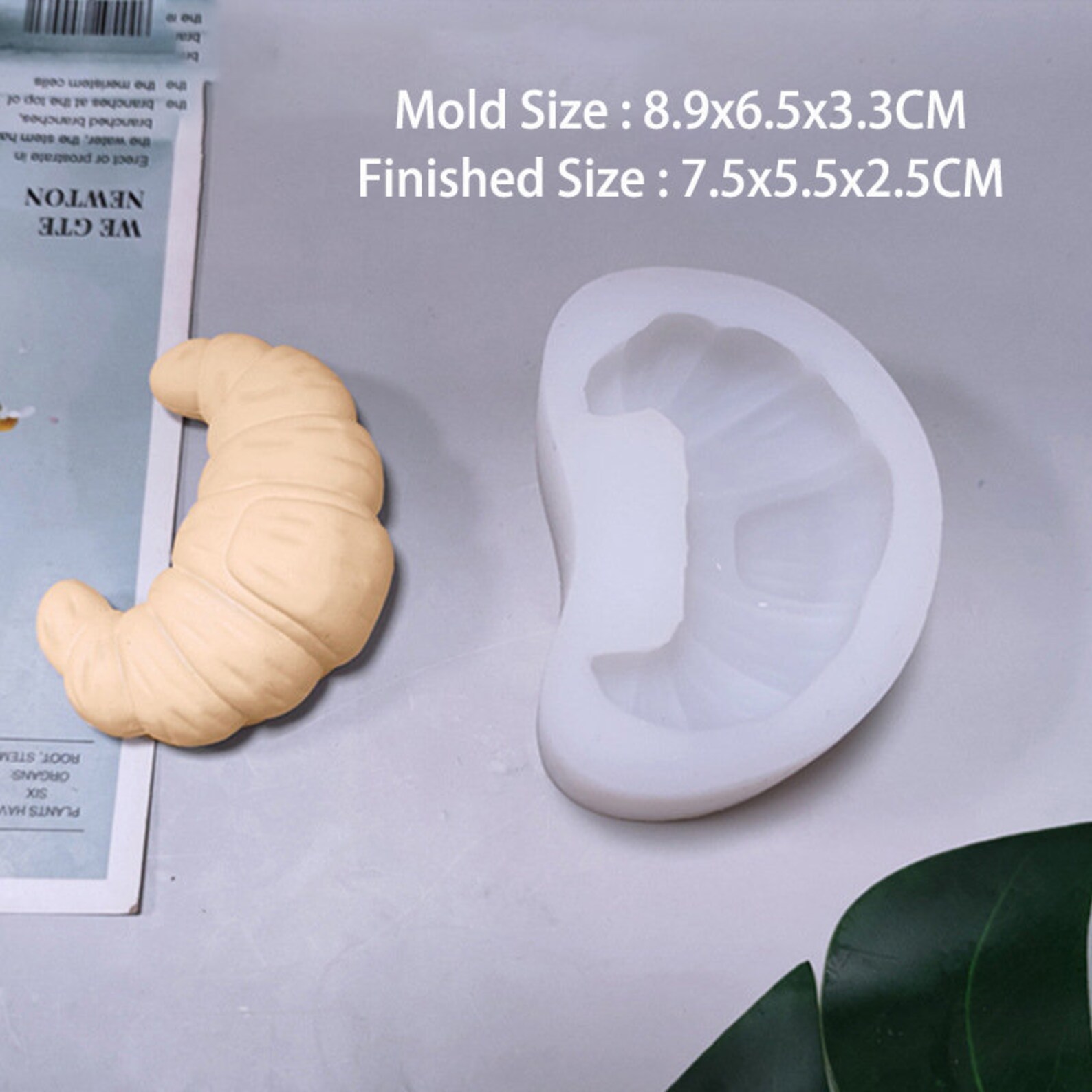 Croissant Silicone Mold,croissant Shaped Candle Mold,decorative Candles ...