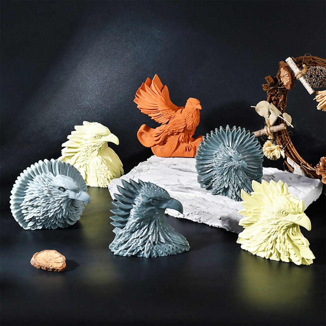 Eagle Candles Silicone Mold,animal Candle Making Mold,concrete Plaster ...