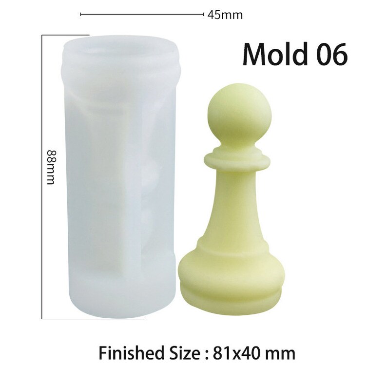 3D International Chess Pieces Silicone Mold Board Game Molds - Etsy