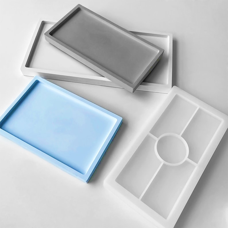 Rectangle Tray Silicone Mold,concrete Plaster Trinket Tray Mold,epoxy ...
