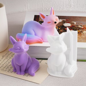Fox Silicone Mold,epoxy Resin Fox Mold,animal Candle Making Mold ...