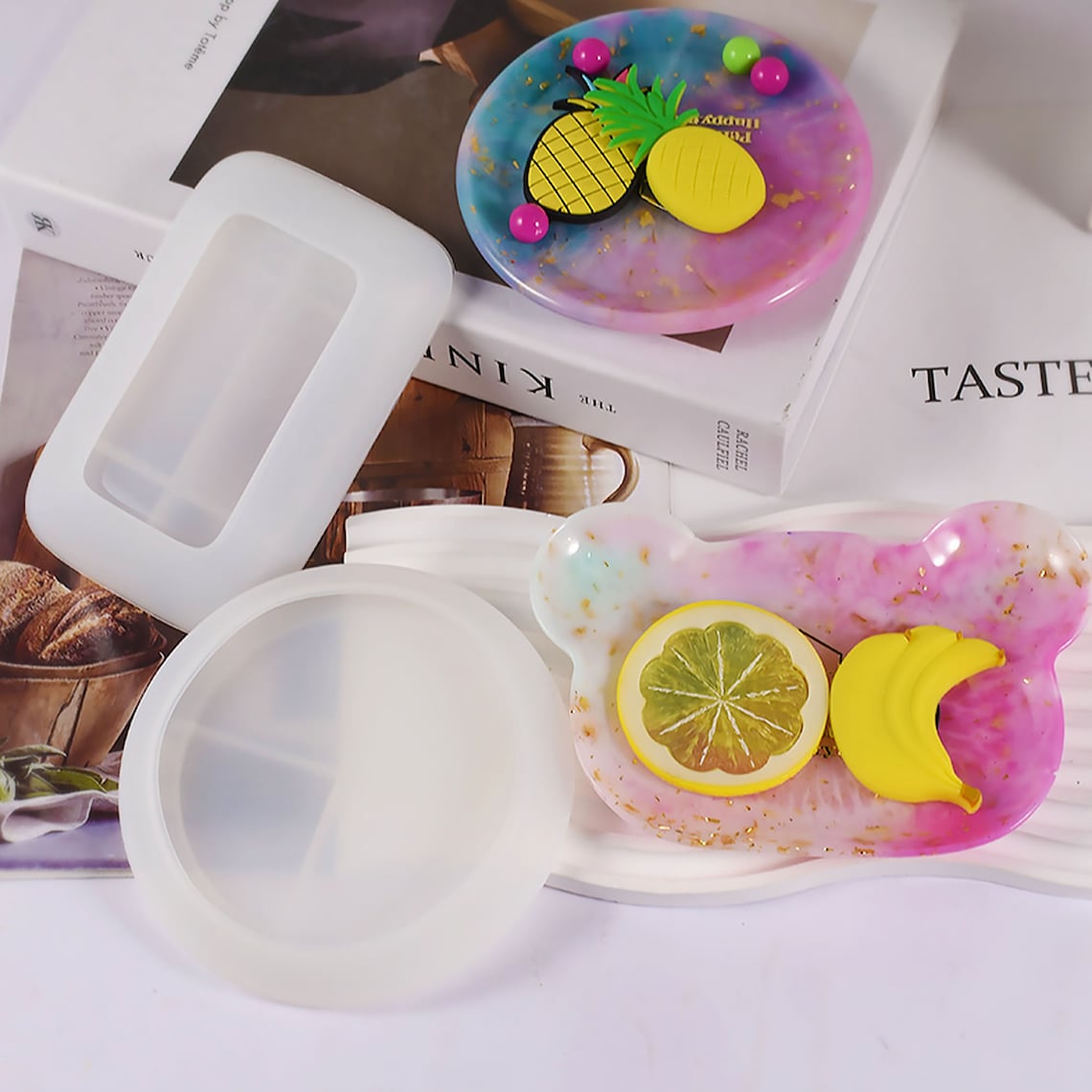 Dish Silicone Mold,round/bear/rectangle Dish Resin Mold,epoxy Resin ...