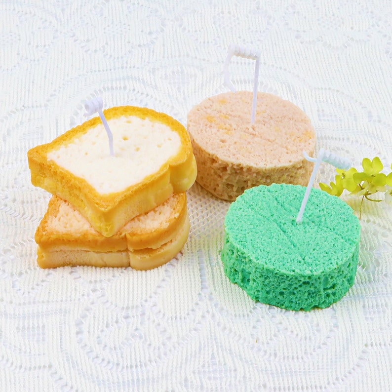 Toast Slice Candle Silicone Mold,bread Candle Making Mold,epoxy Resin ...