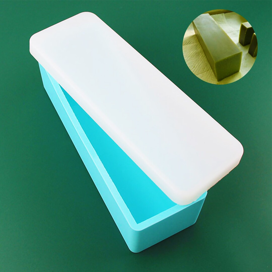 Large Rectangle Soap Silicone Mold With Lid,bread Soap Mold,rectangle ...