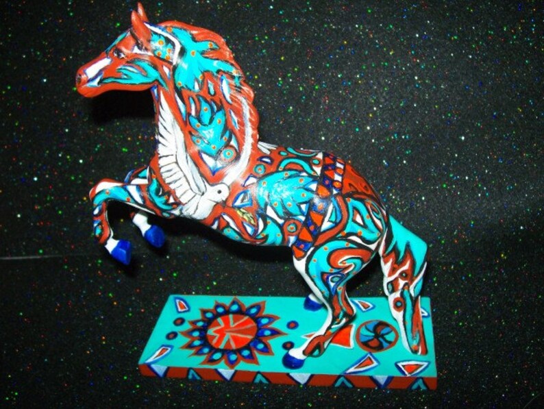 Original Abstract Painting Custom Painted Ponies Modern Contemporary ...