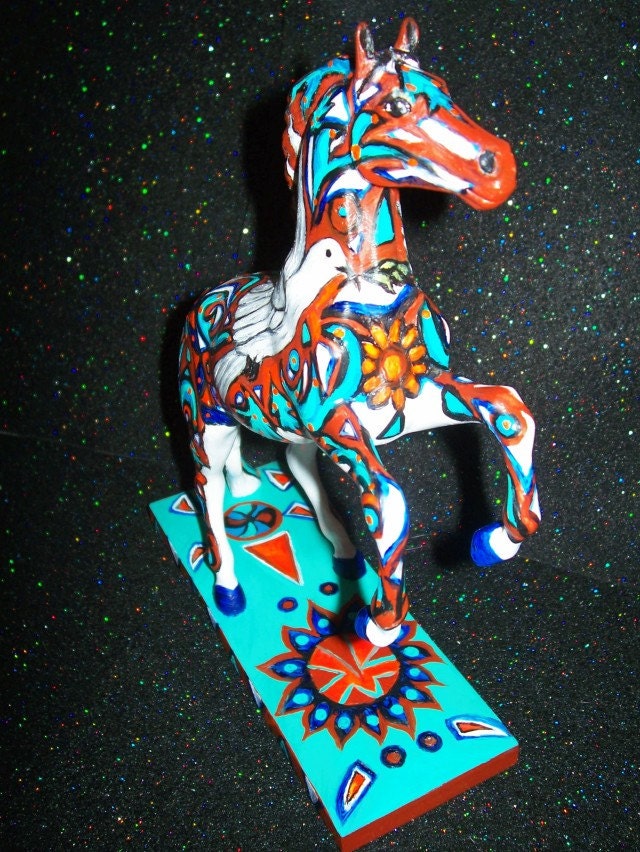 Original Abstract Painting Custom Painted Ponies Modern Contemporary ...