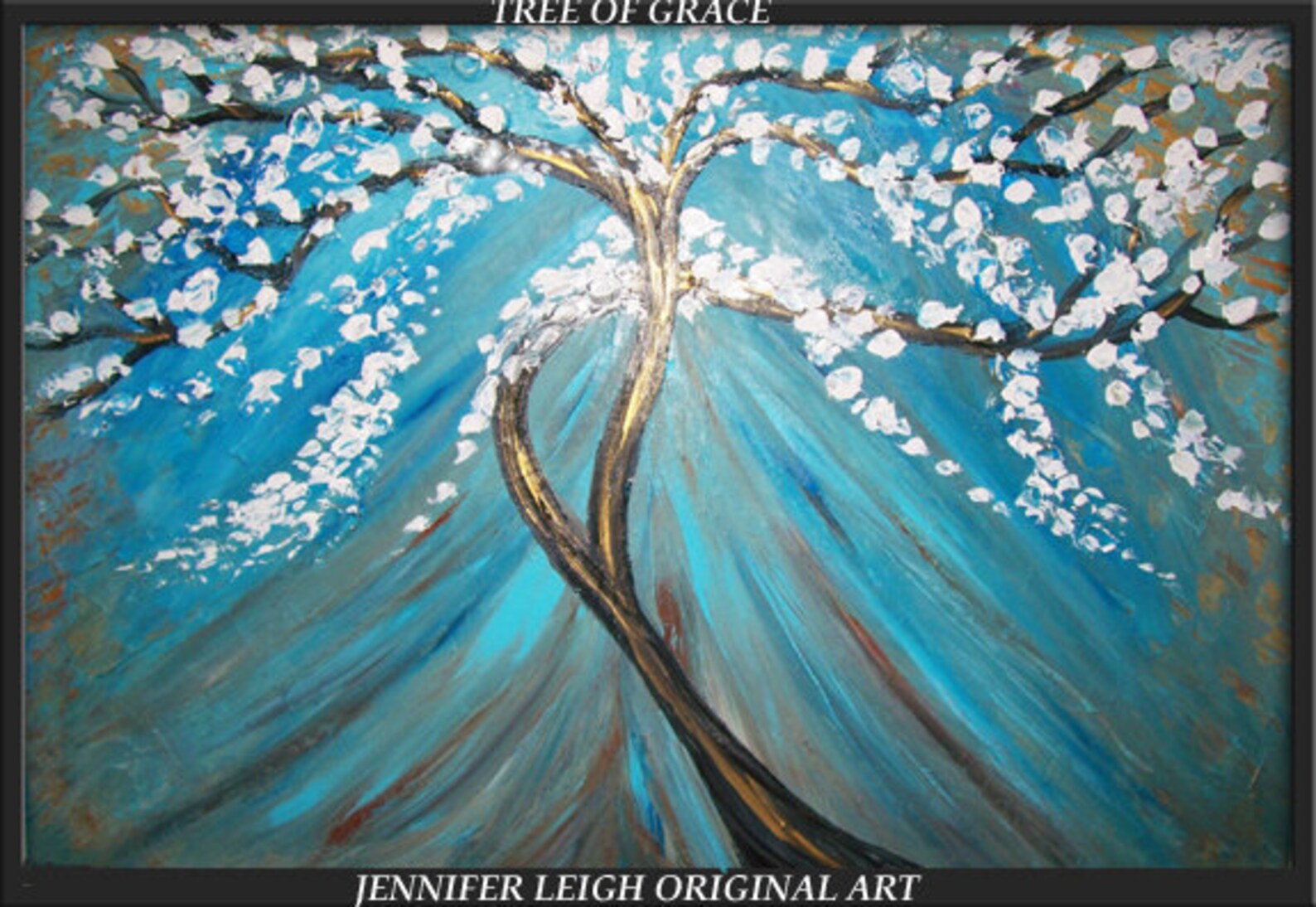 TREE of GRACE.... Original Large Abstract Painting Modern - Etsy