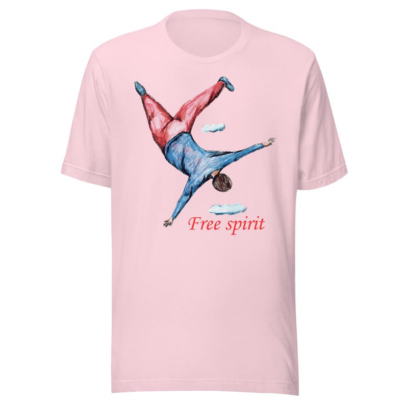 Free Spirit Graphic T-shirt, Flight Art Tee, Inspirational Unisex Shirt ...