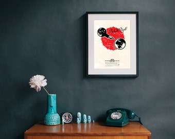 Moon Screen Print - Etsy