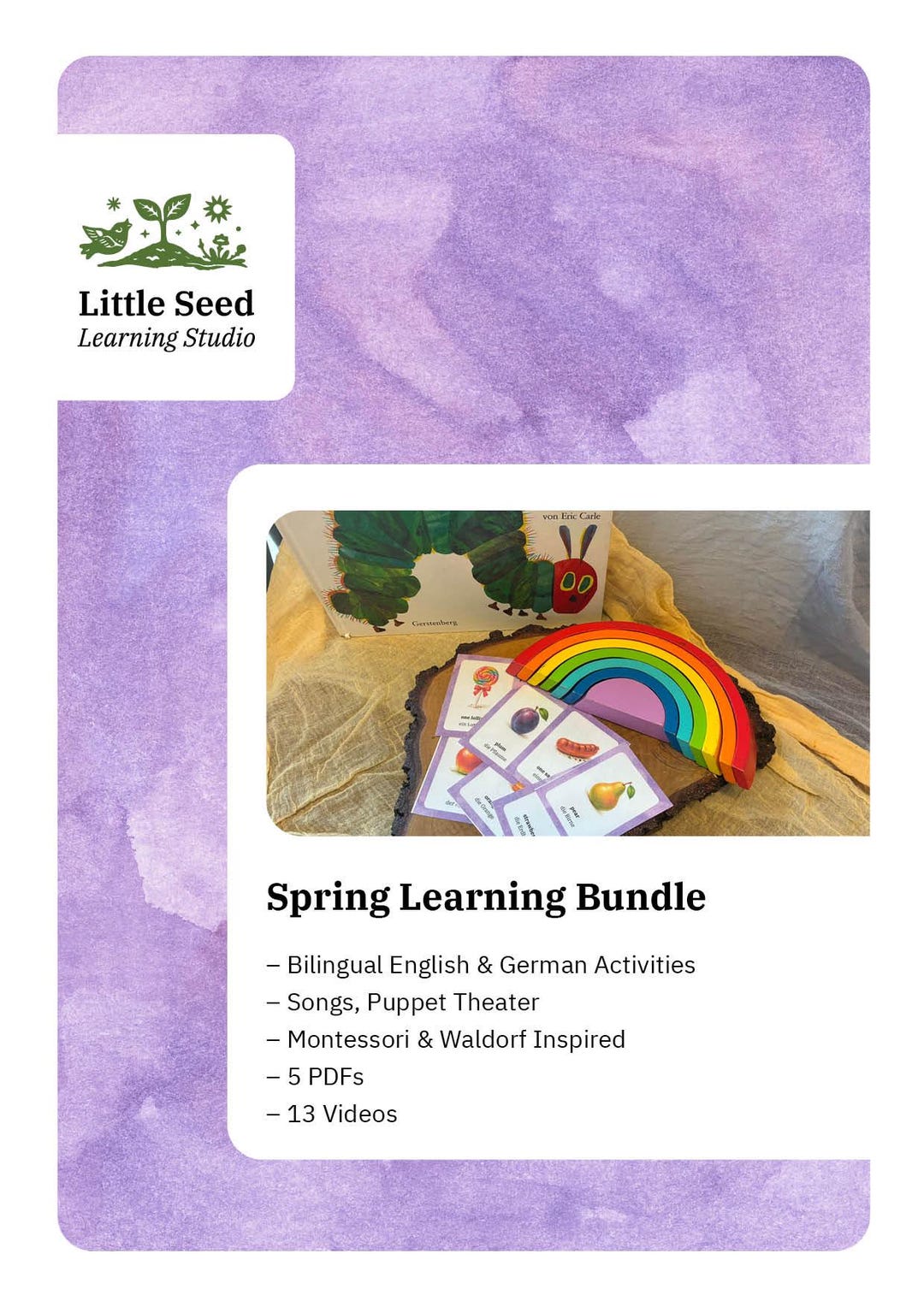 Bilingual Waldorf & Montessori Spring Bundle – Puppet Theater, Songs ...