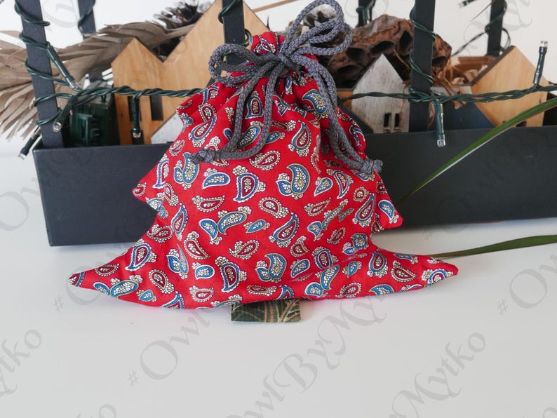 Christmas Tree Gift Pouch PDF Sewing Pattern | 5 Sizes, Lined - Etsy