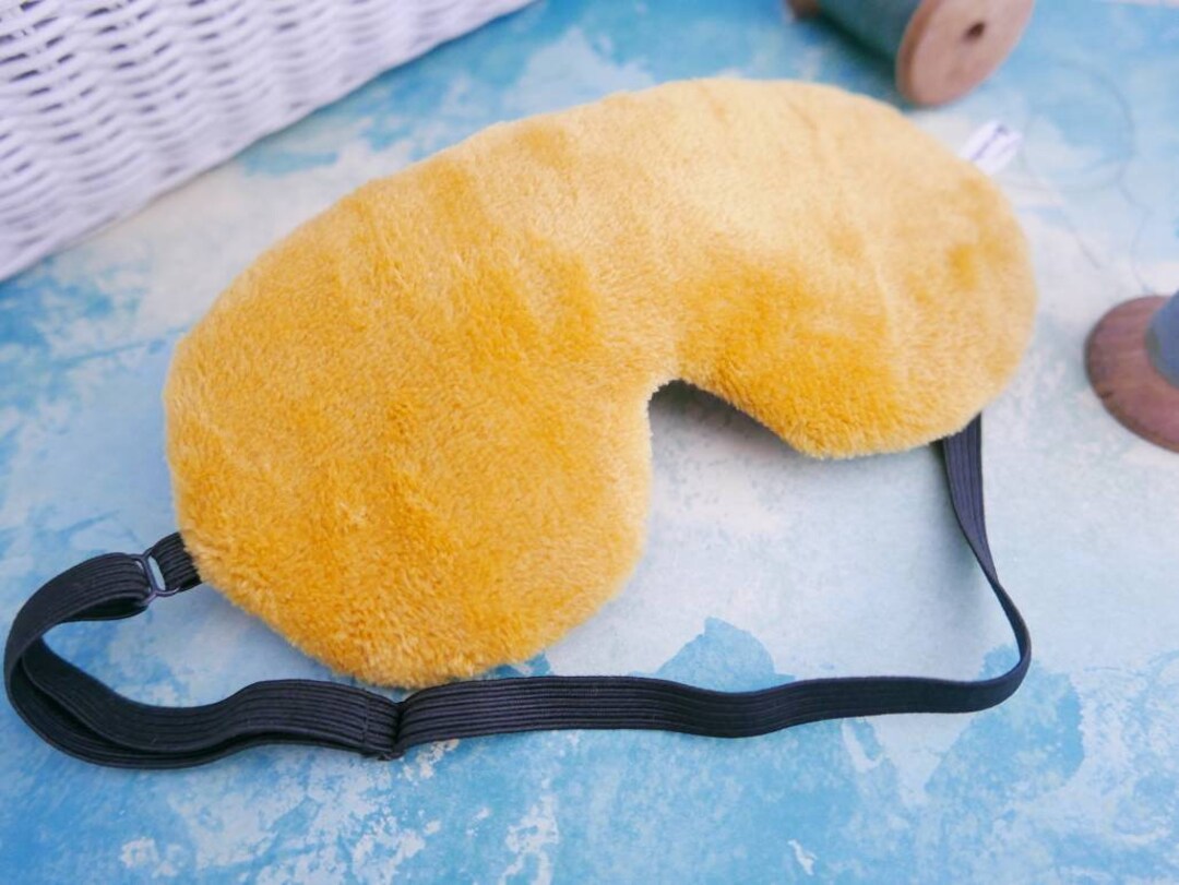 Super Cuddle Plush Yellow Sleep Mask Best Quality Hand Made - Etsy UK
