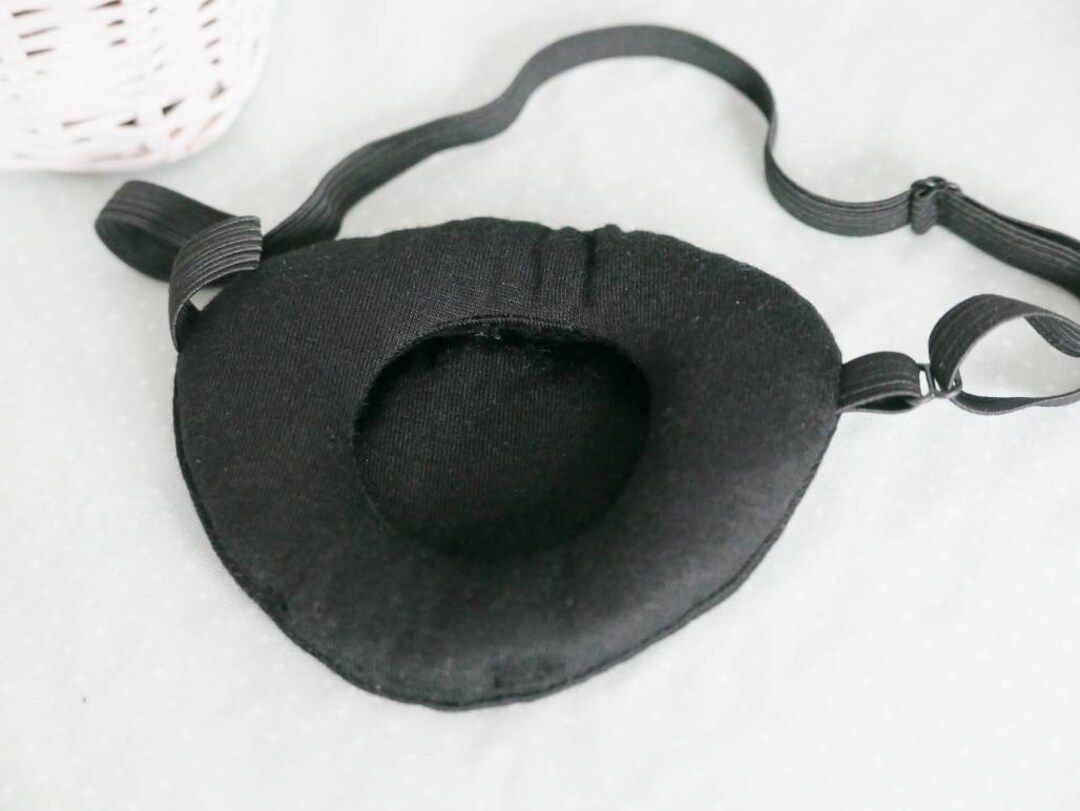 3 Sizes 3D Adjustable Eye Patch Super Soft, Black Without Touching Eye ...