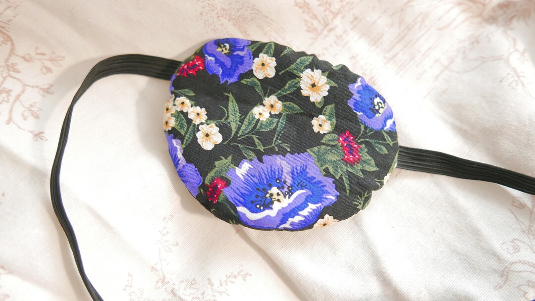 Adjustable Eye Patch 3D Super Soft, Multicolours Flowers Design Cotton ...