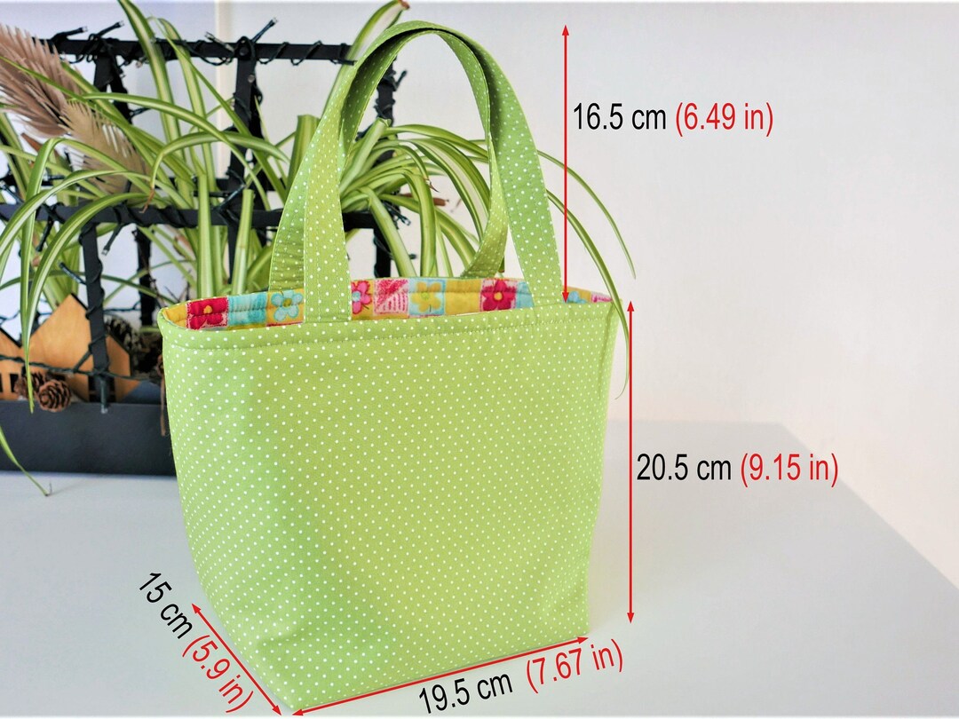 Green Tote Bag, Pattern PDF With Templates, Instant Download, Step by ...