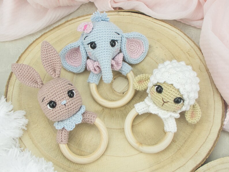 Baby Rattle Lamb Lilly - PDF Crochet Pattern - Etsy