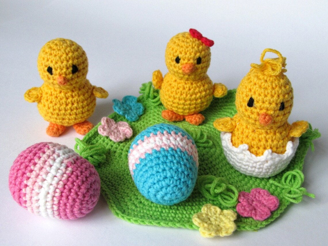 Easter Chicks / Chickens Crochet Pattern / Amigurumi - Etsy