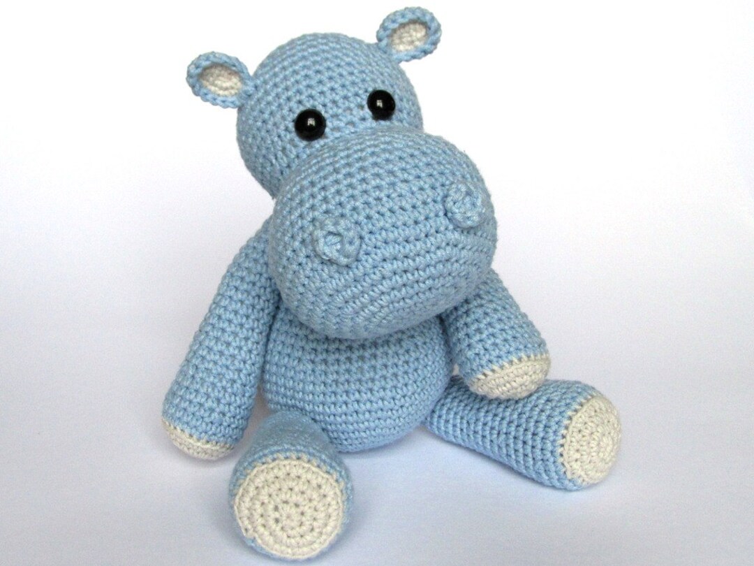 Little Hippo Timi- Amigurumi Crochet Pattern / PDF E-book / Stuffed ...