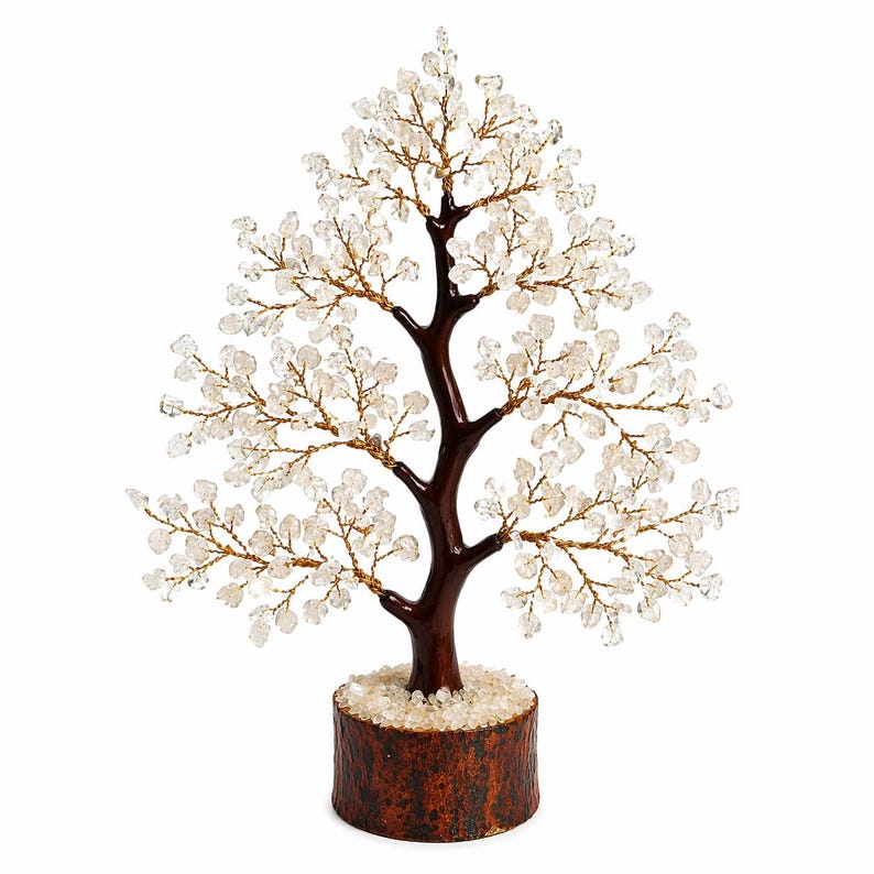 Clear Quartz Crystal Tree Decor | Feng Shui Wealth, Positive Energy ...