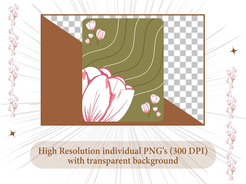 Flower Digital Dashboard Paper Pack | Seamless Flower Patterns ...