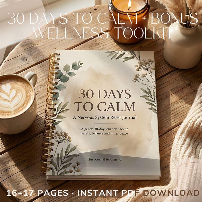 Nervous System Healing Workbook, Somatic Reset Journal, Selfhelp ...