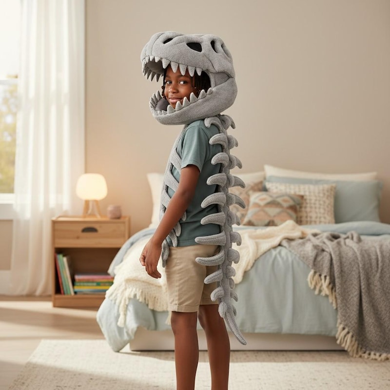 Wearable Dinosaur Skeleton Plush - Etsy