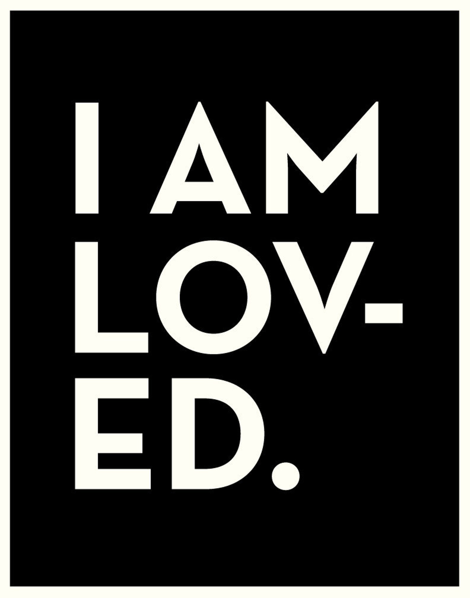 I AM LOVED - 11x14 - Children's Art Neon Pink Poster - Etsy