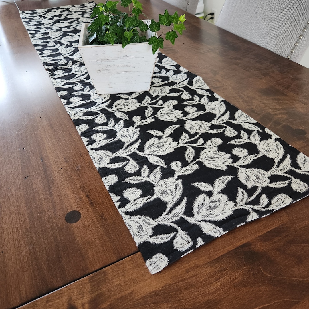 Custom Made Table Runner 15" Wide X 56" Long, Double Thickness Woven ...