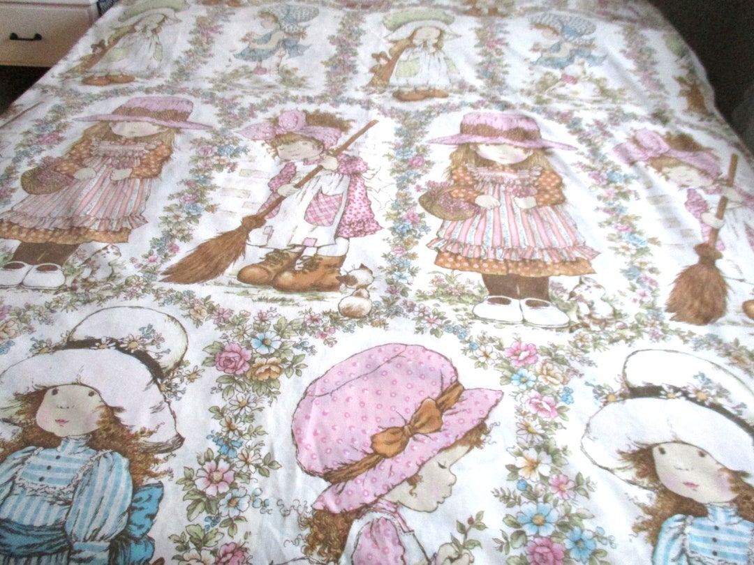 1970's HOLLY HOBBY SARAH Kay Duvet Cover, Single Size, Poly Cotton ...
