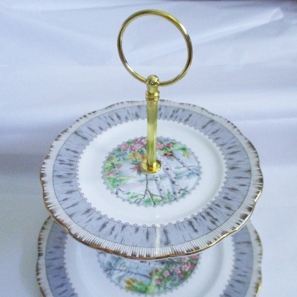 Birch Cake Stand - Etsy