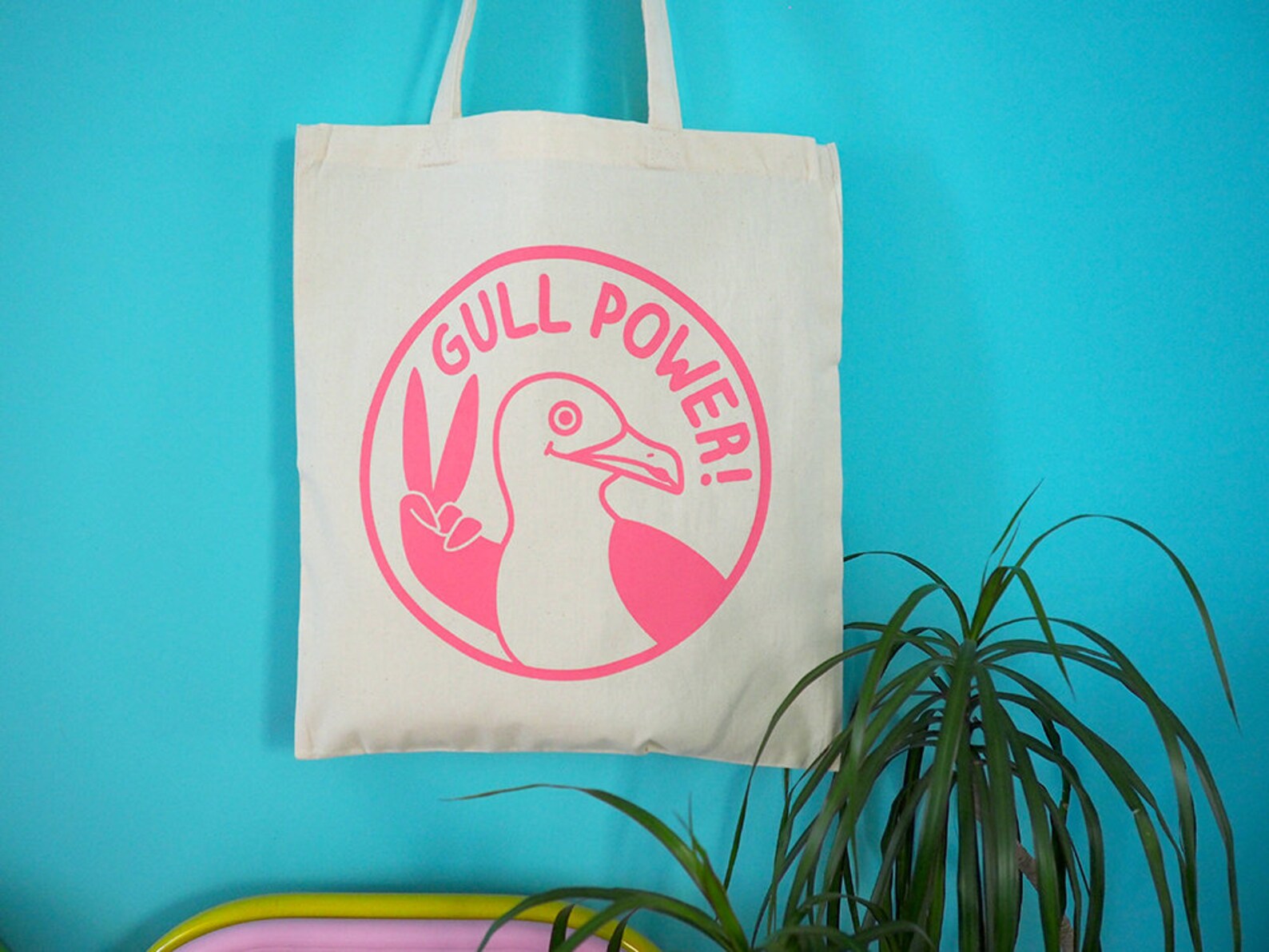 Seagull Tote Bag “gull Power” - Etsy