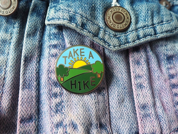 Take a Hike Enamel Pin Explore Pin - Etsy