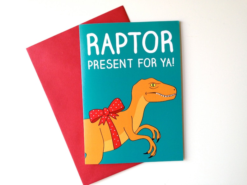 Funny Dinosaur Birthday Card - Etsy UK