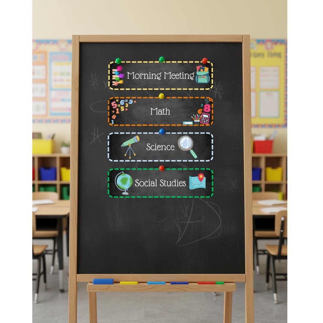 Editable Printable Classroom Schedule Cards for Elementary Teachers ...
