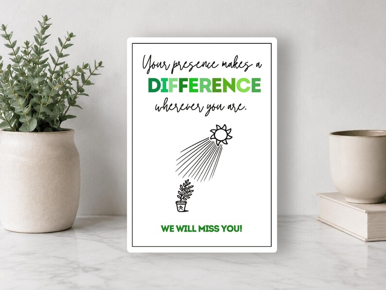 Coworker Leaving Card Printable | Employee Farewell Card | We Will Miss ...